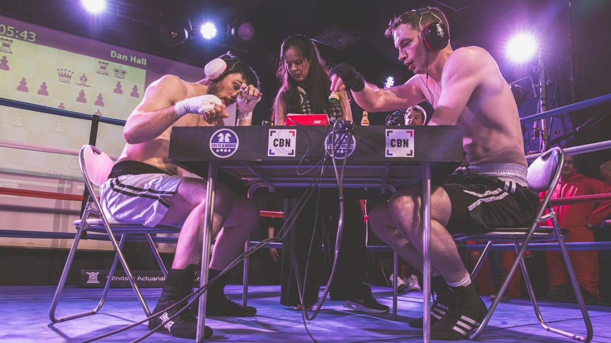 Black eyes, white knights: welcome to chessboxing